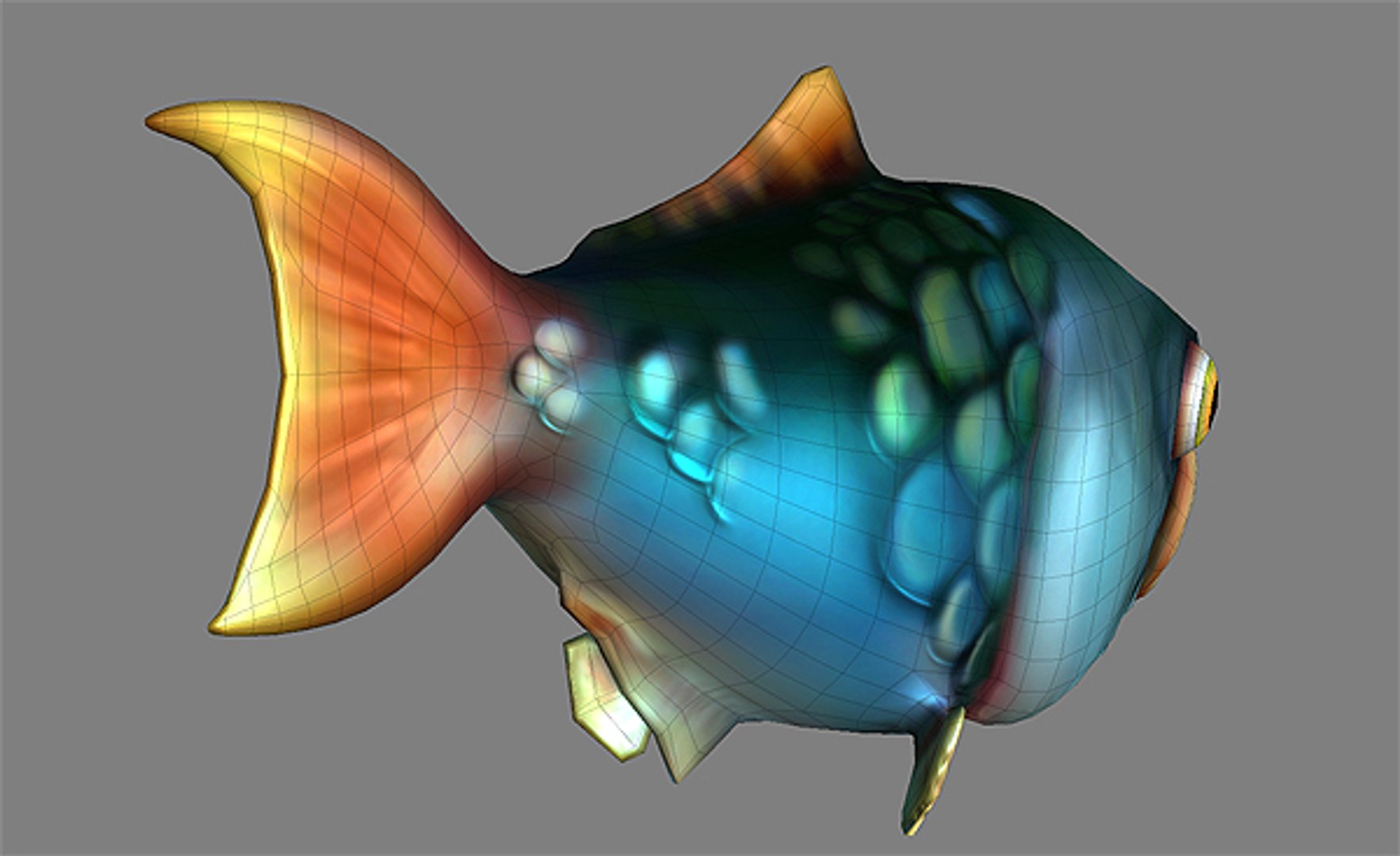 3d Cartoon Fish