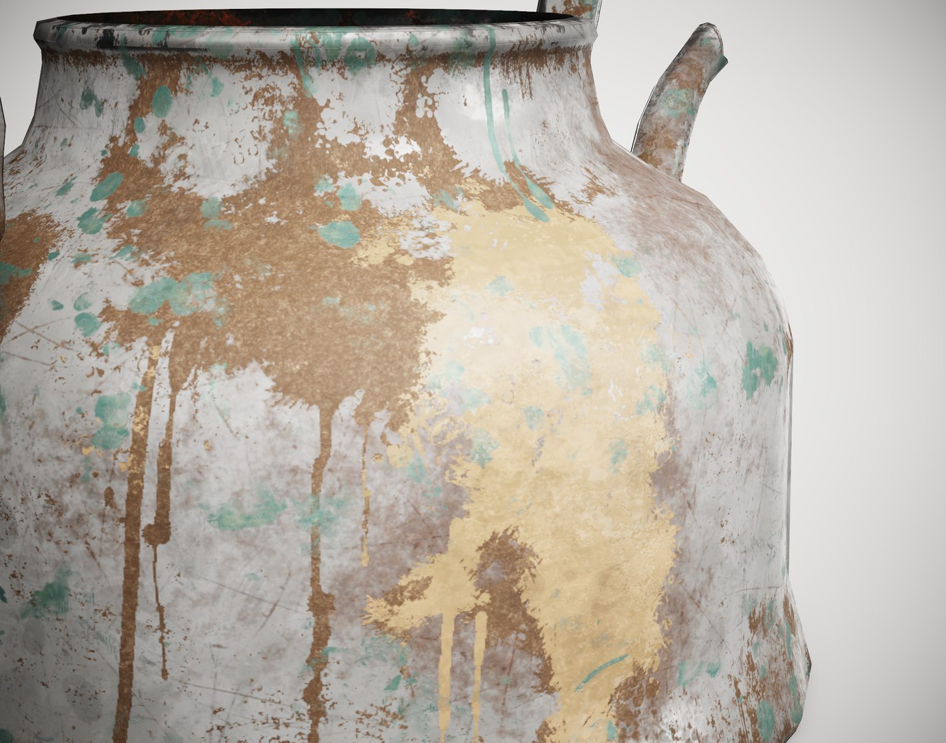 Old Enamel Dirty Teapot Da1 3D Model - TurboSquid 1964974