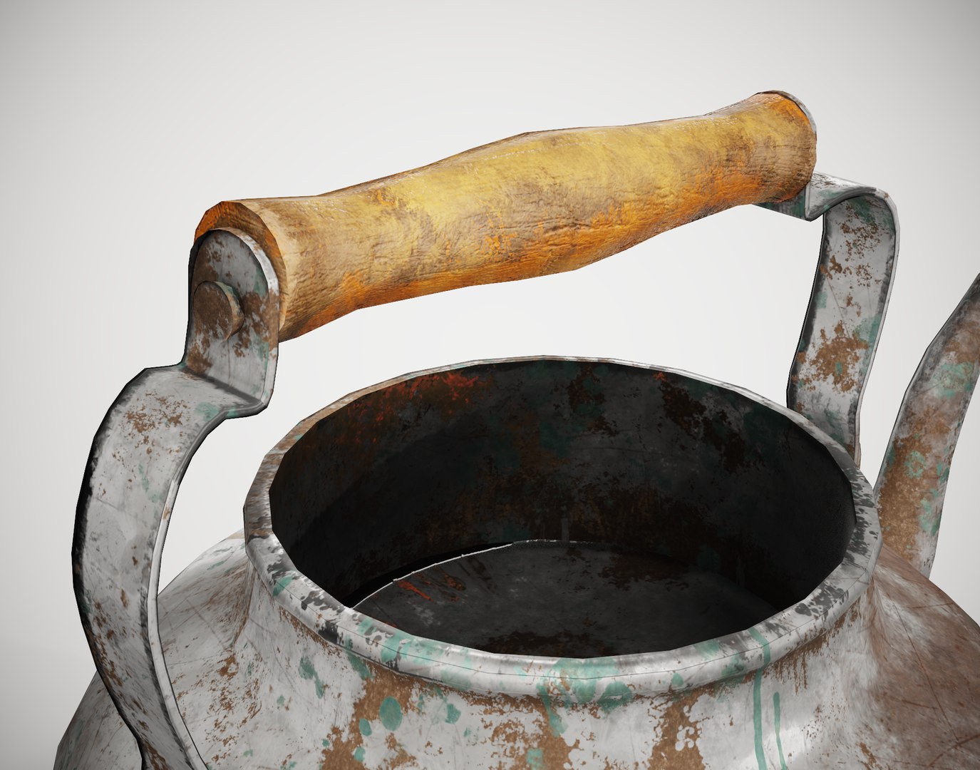 Old Enamel Dirty Teapot Da1 3D Model - TurboSquid 1964974