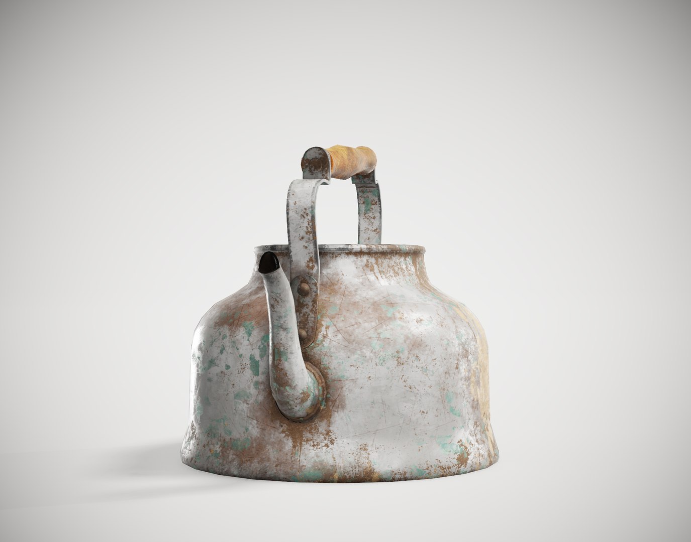 Old Enamel Dirty Teapot Da1 3D Model - TurboSquid 1964974