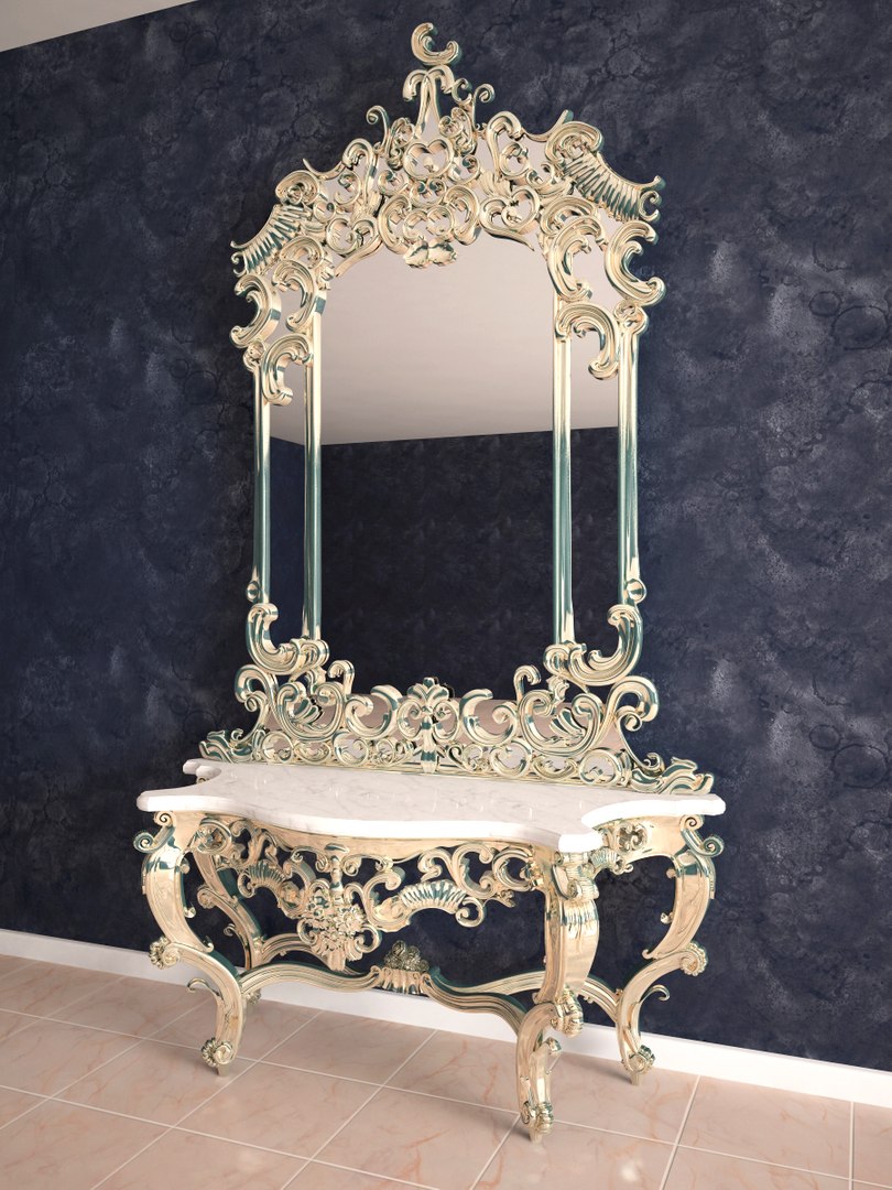 Console Mirror 3d Model