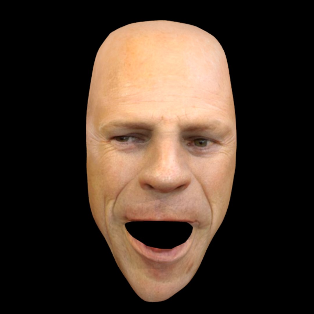 3d Face Bruce Willis