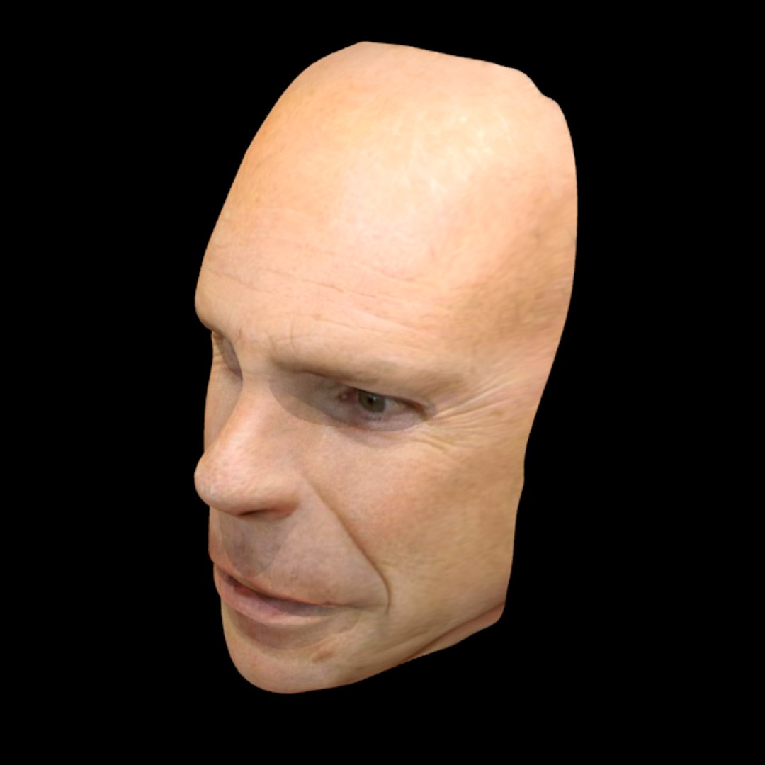 3d Face Bruce Willis