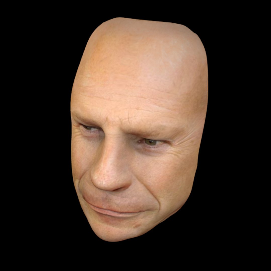 3d Face Bruce Willis