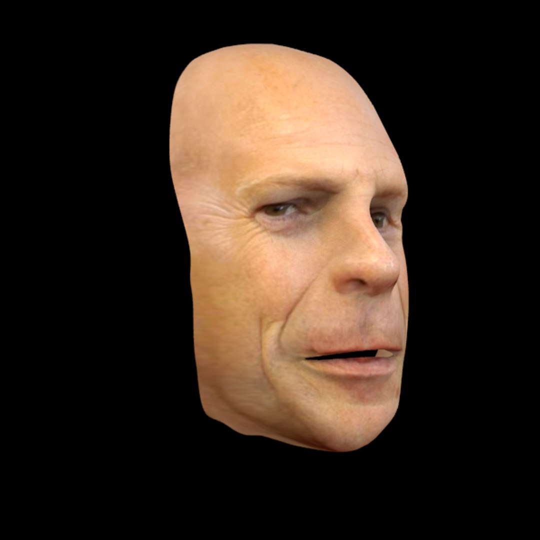 3d Face Bruce Willis