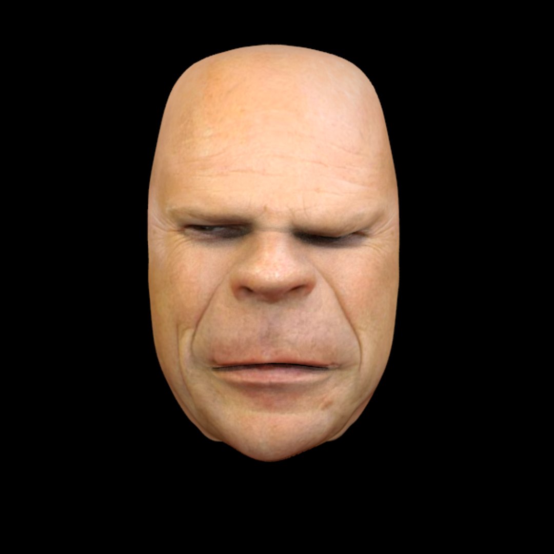 3d Face Bruce Willis