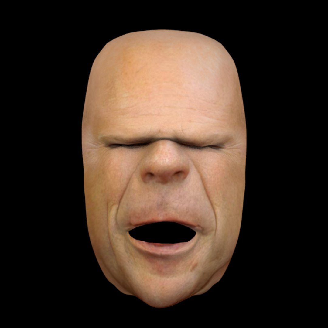 3d Face Bruce Willis