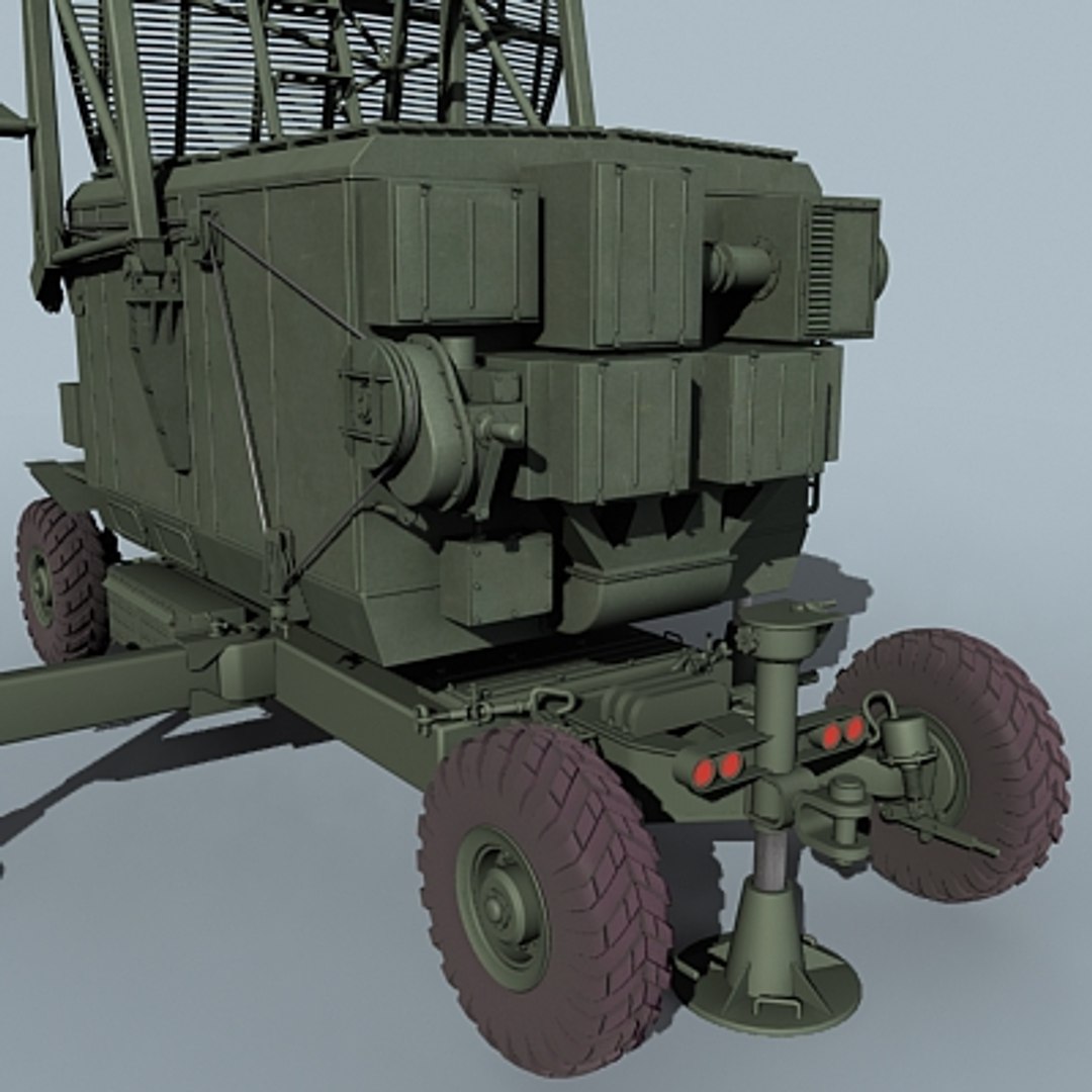 early radar post 3d model