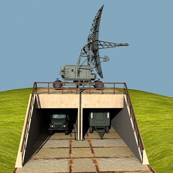 early radar post 3d model