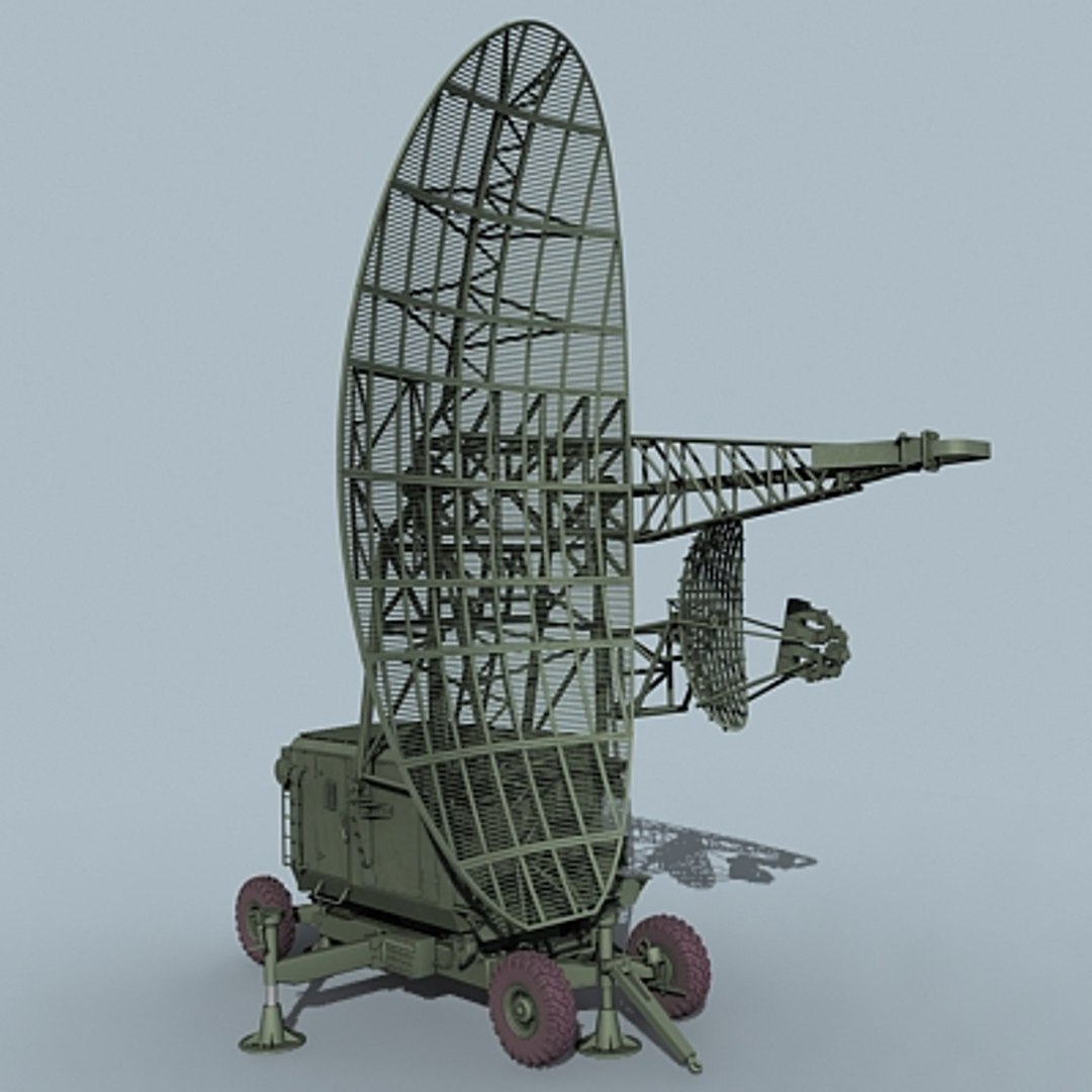 early radar post 3d model