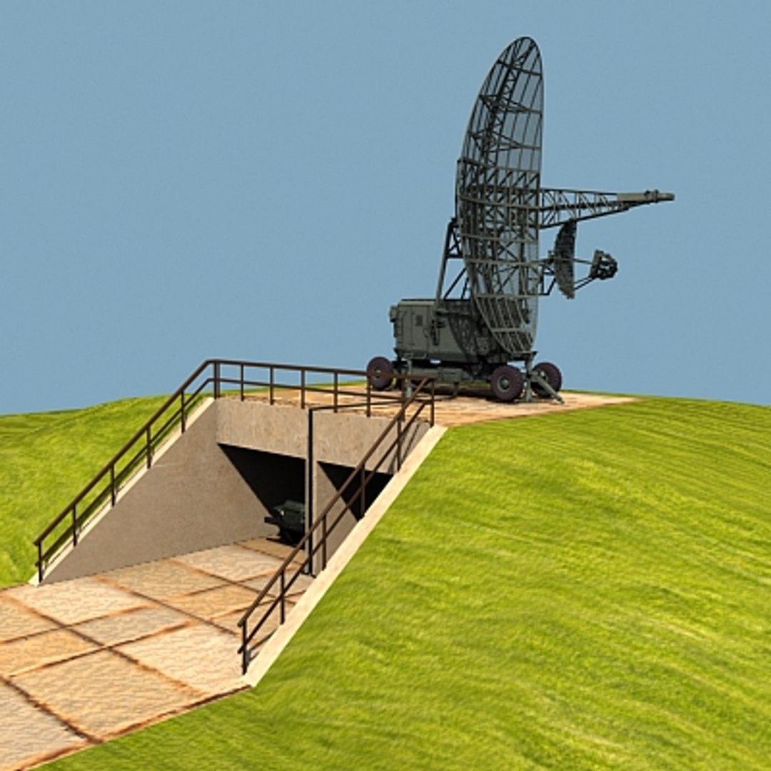 early radar post 3d model