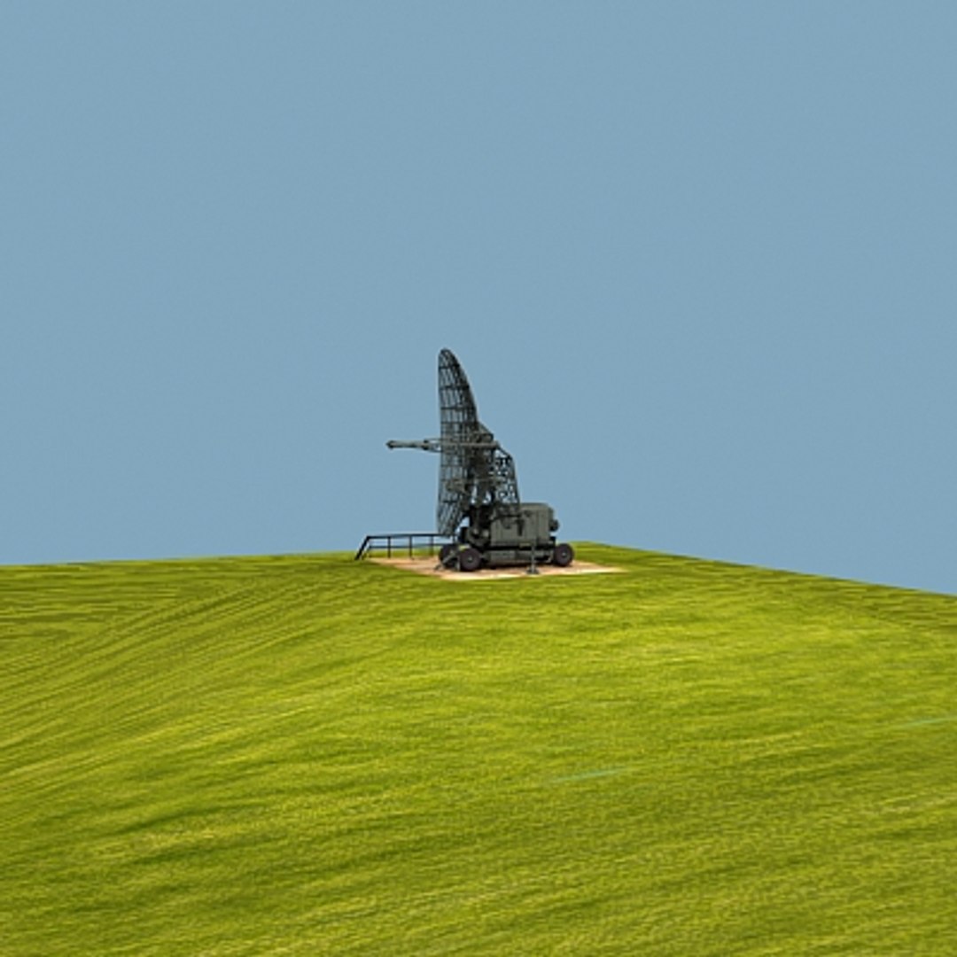 early radar post 3d model