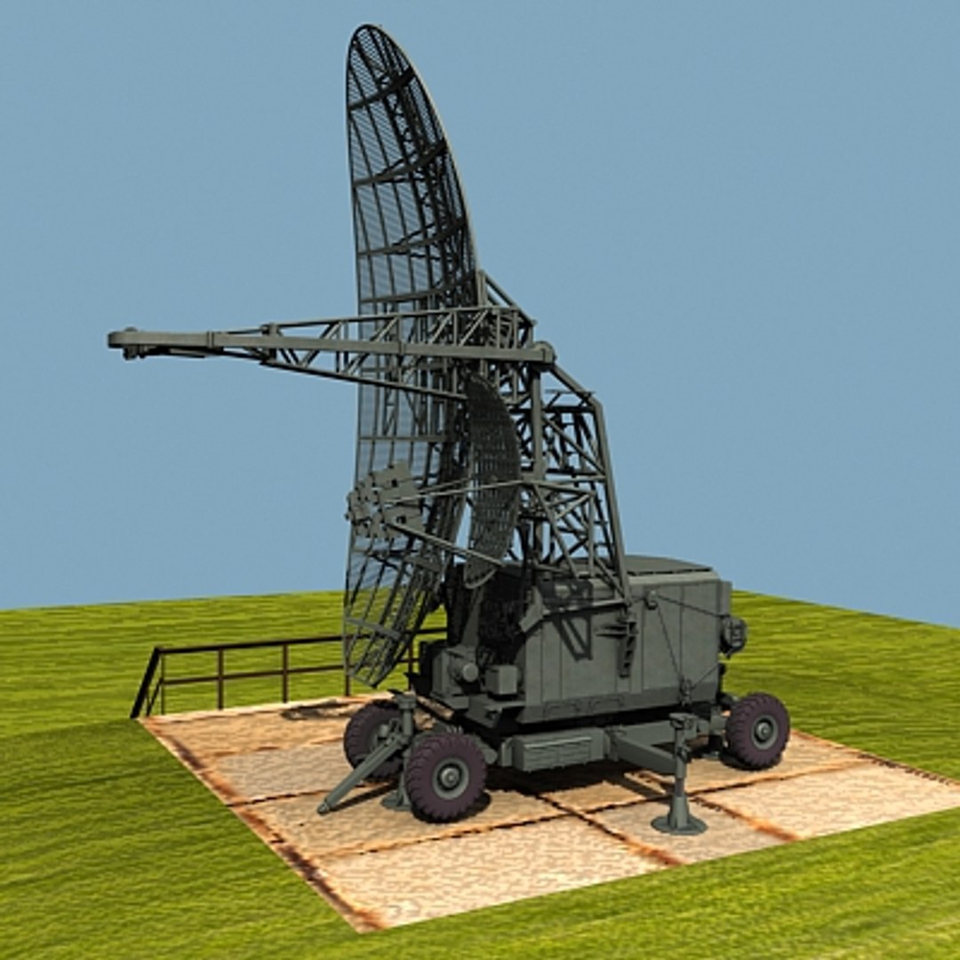 early radar post 3d model