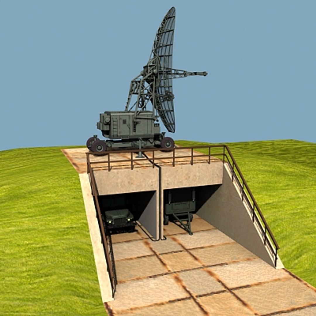early radar post 3d model