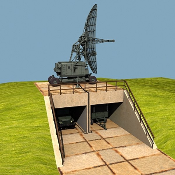 early radar post 3d model