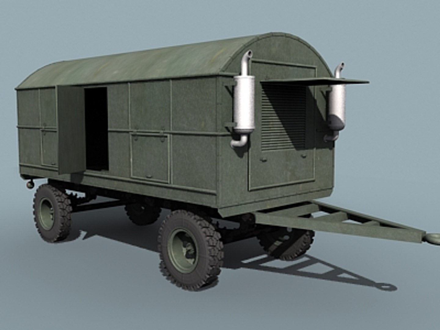 early radar post 3d model