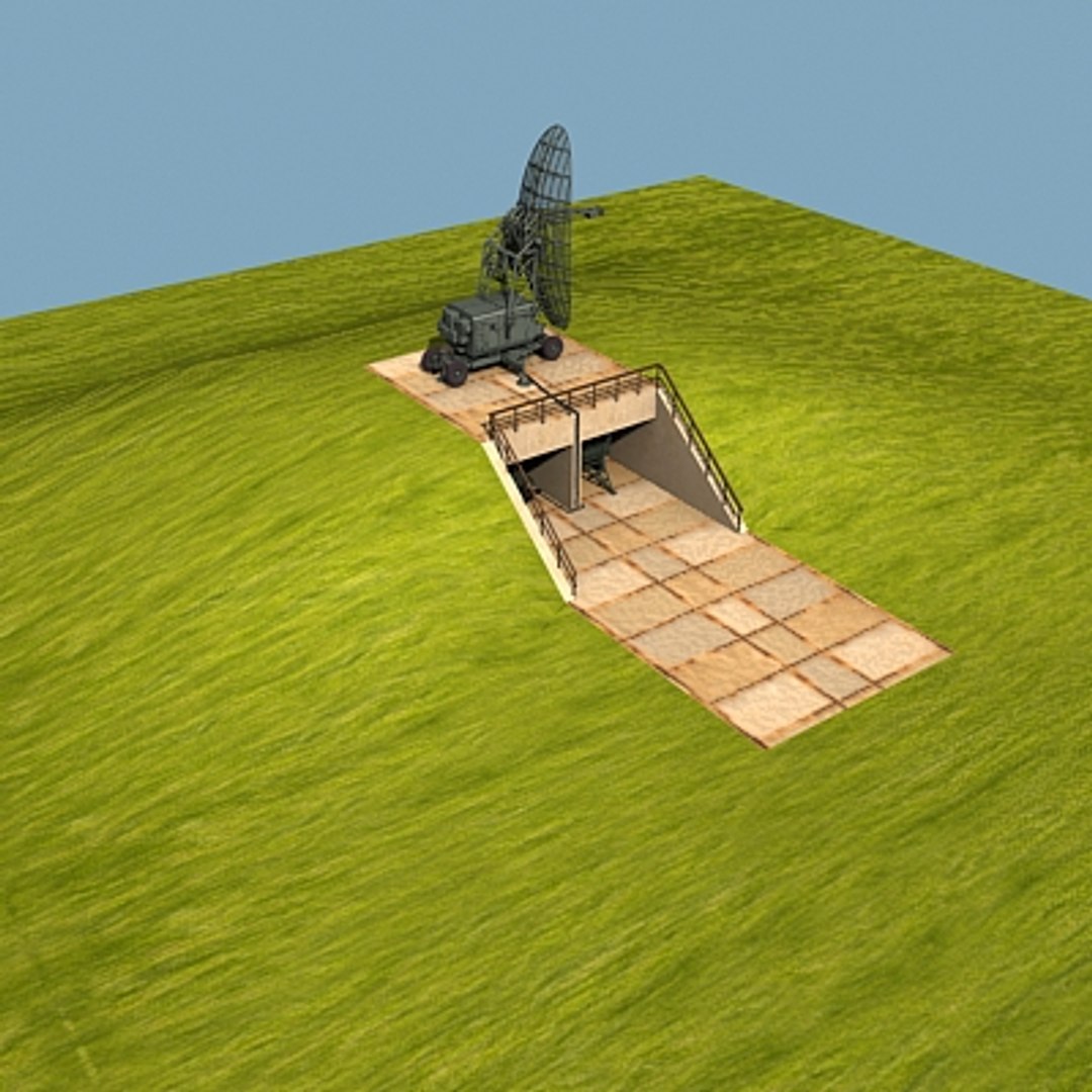 early radar post 3d model