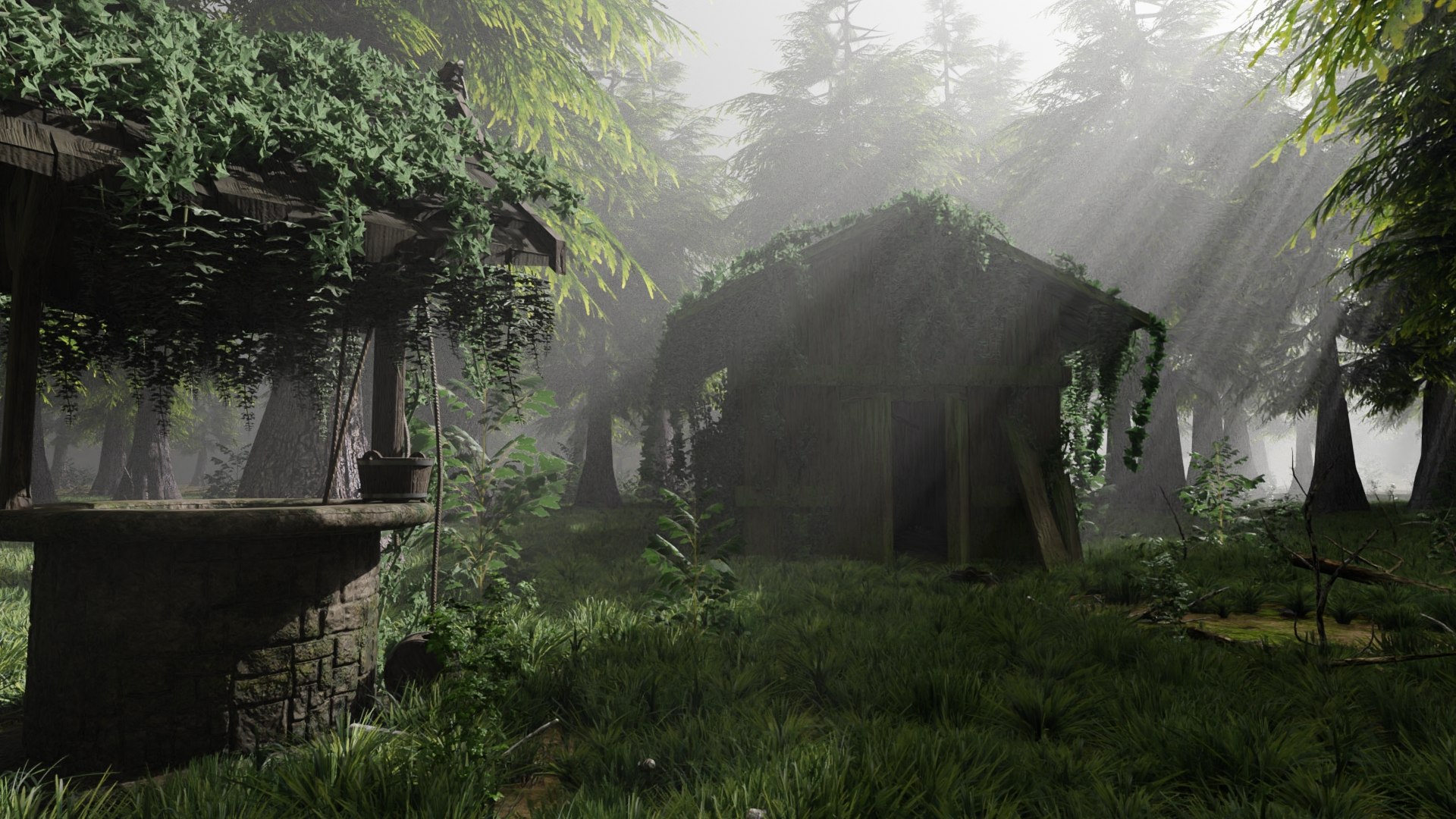 Abandoned Shack In Forest Scene 3D Model - TurboSquid 1720709