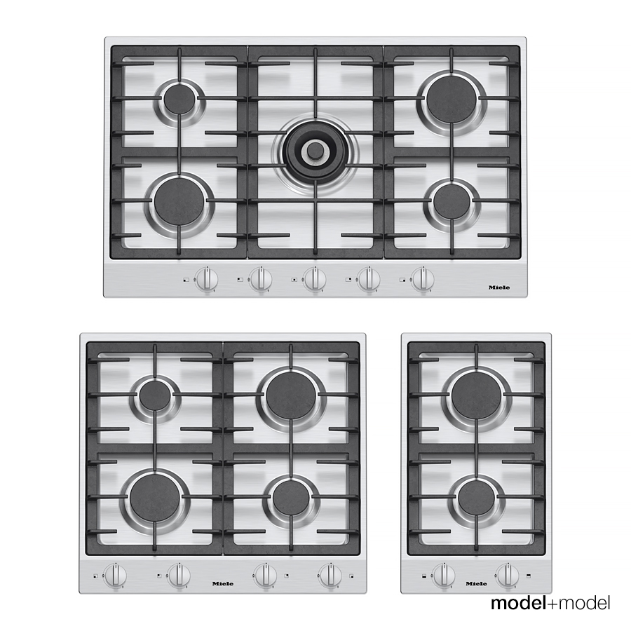 miele gas cooktops 3d model