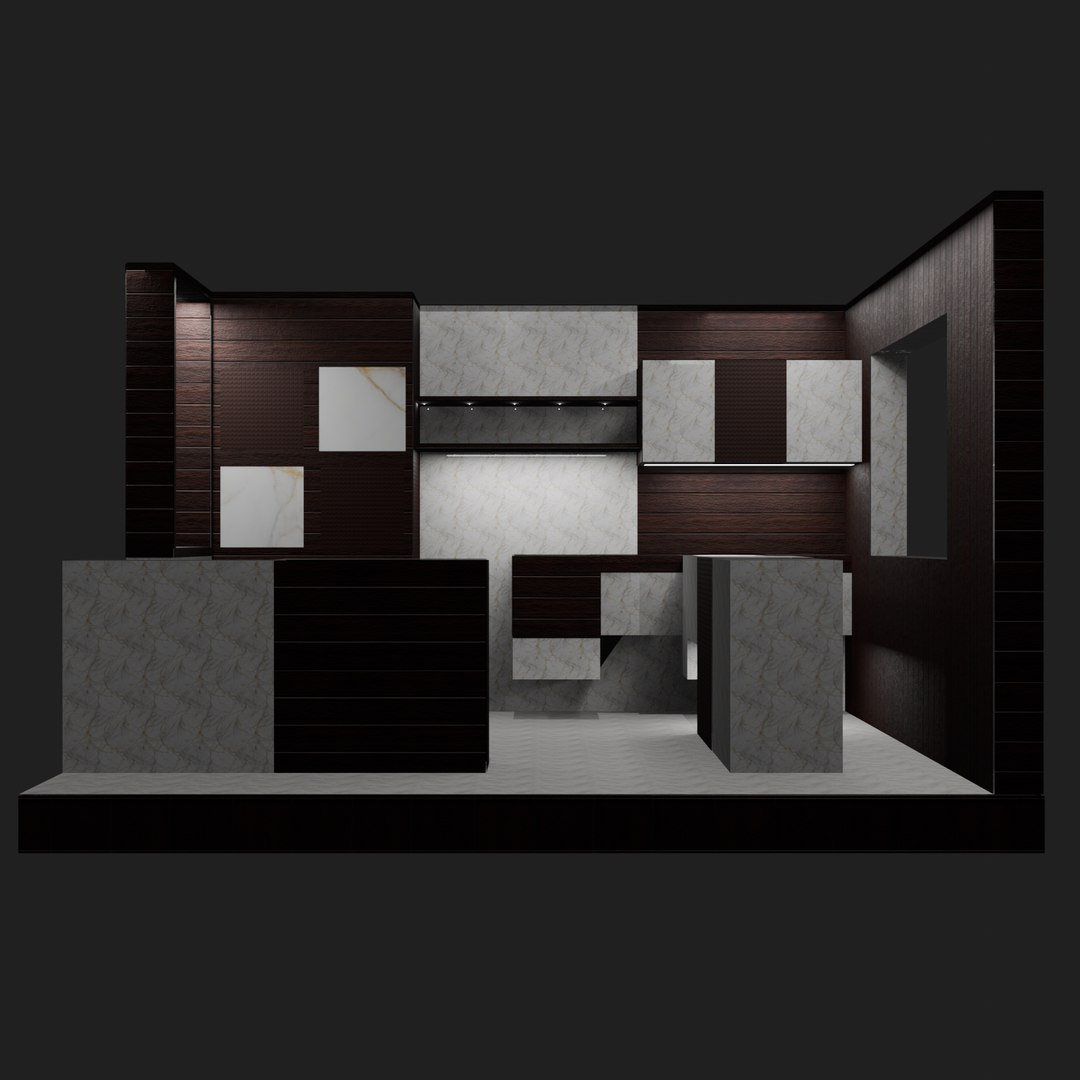 Modular Kitchen 3D Model - TurboSquid 2279929