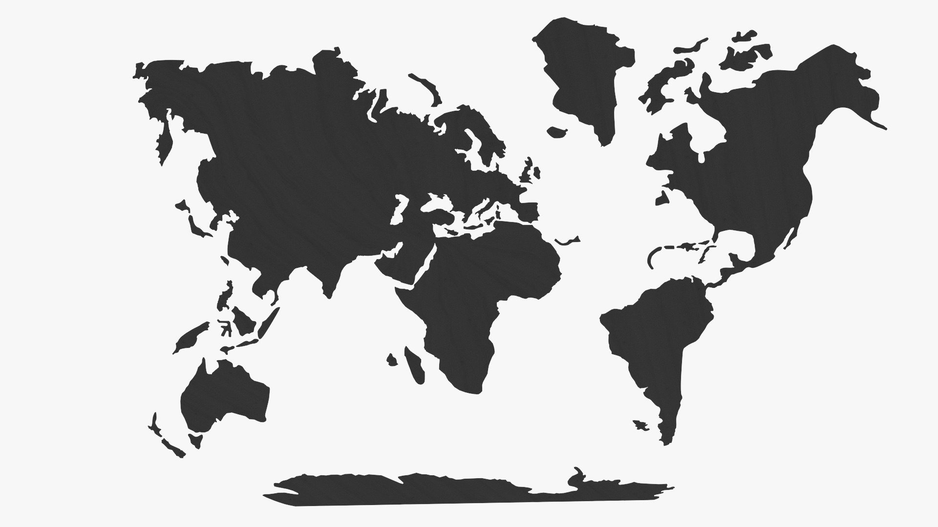 Wood Created World Map 3D Model - TurboSquid 2202813