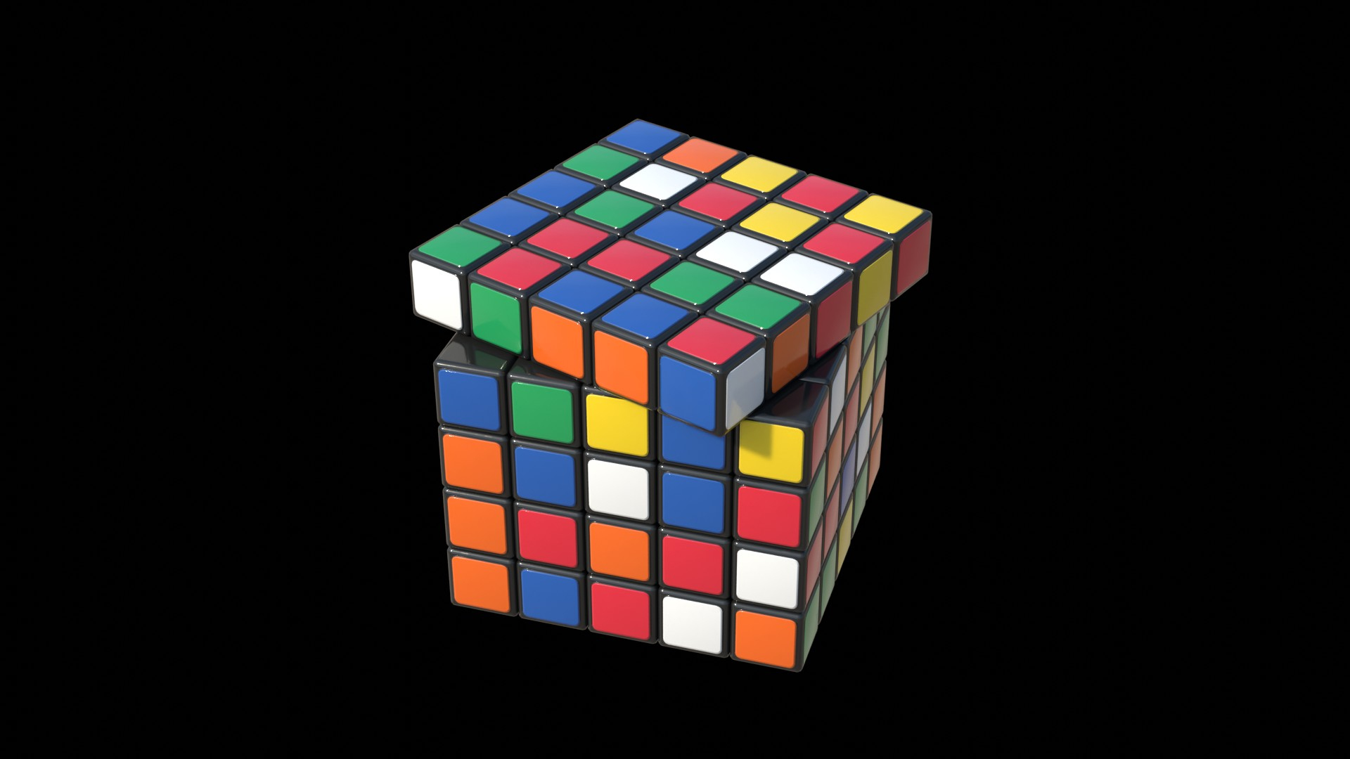 3d Model Animated Rubiks Cube Turbosquid 2118779