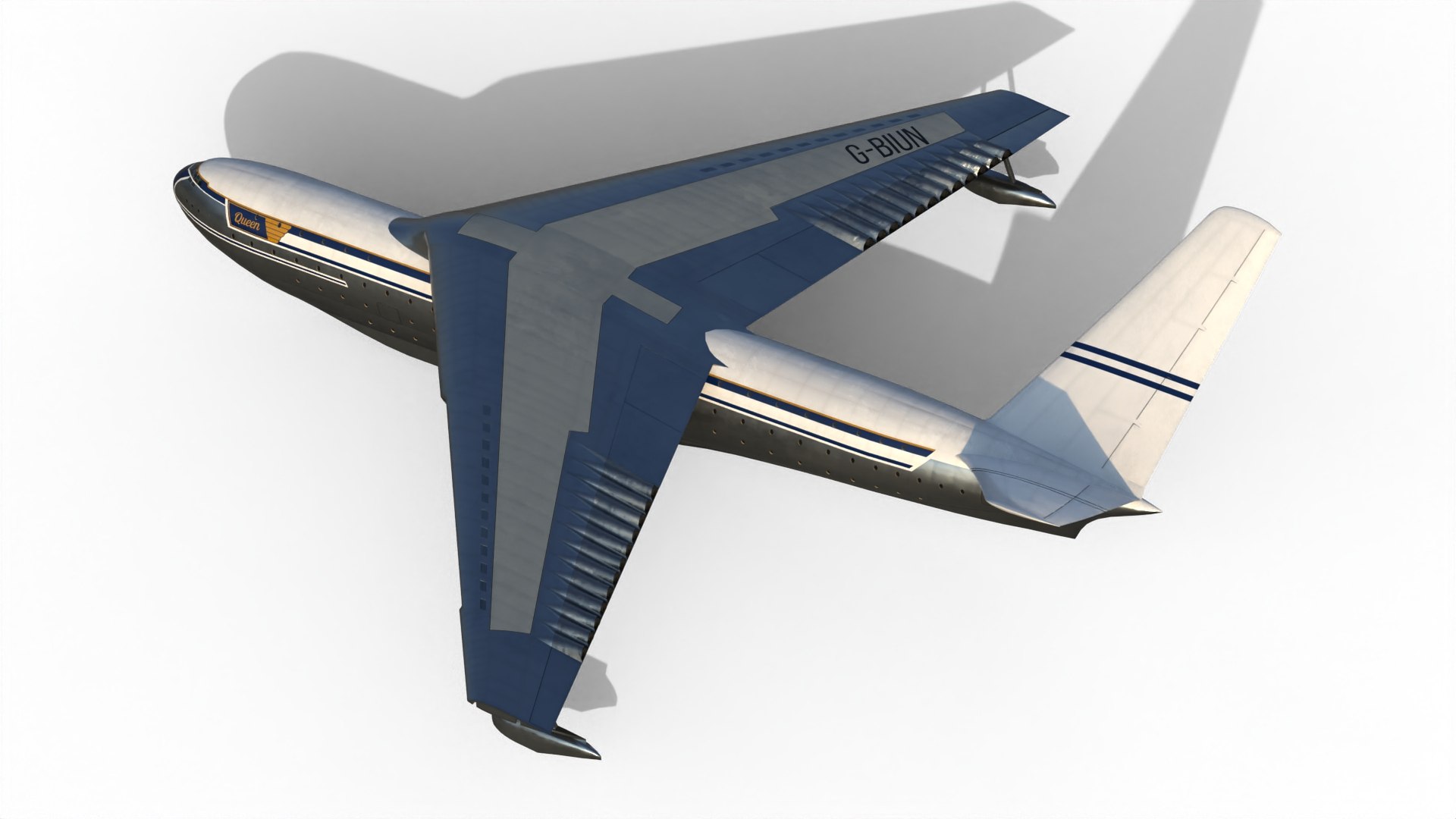 3D Saunders Roe Queen Flying Boat Airliner Model - TurboSquid 2366827