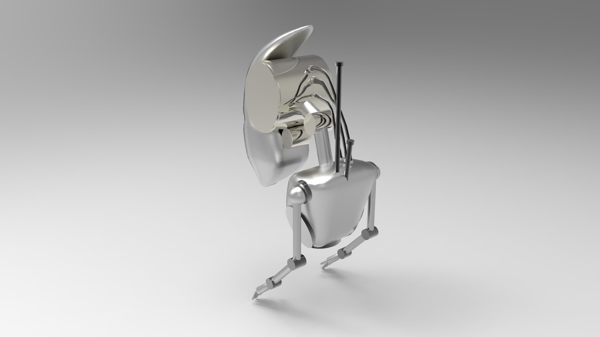 3d Robot Float Model