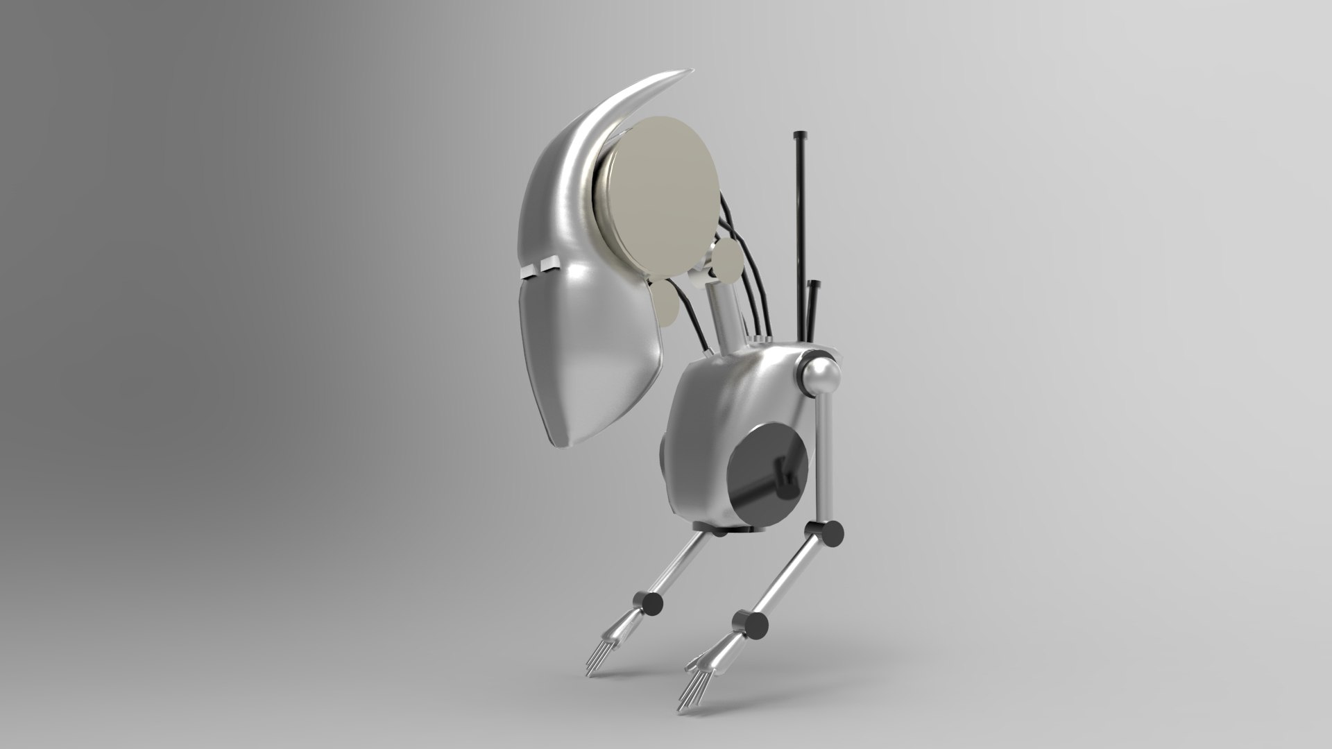 3d Robot Float Model