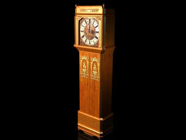 3d antique clock model