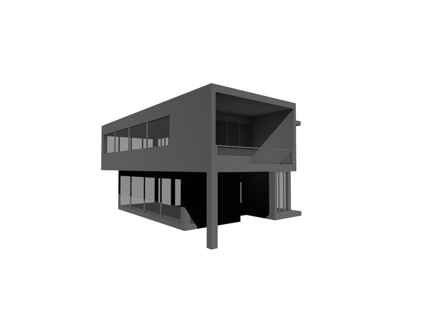 modern contemporary house 3d max