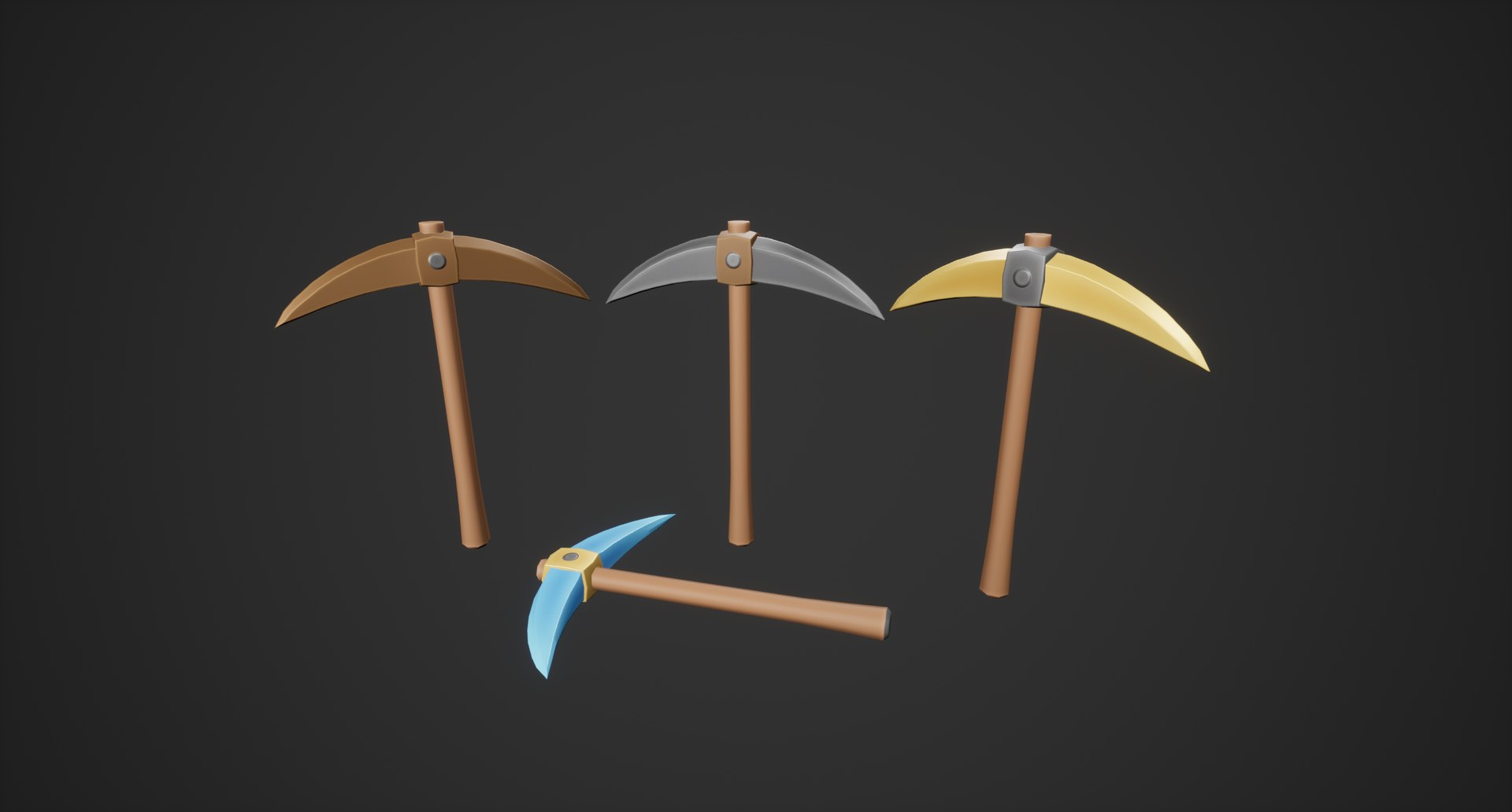 Stylized Farming Game Tools 3D Model - TurboSquid 2198048