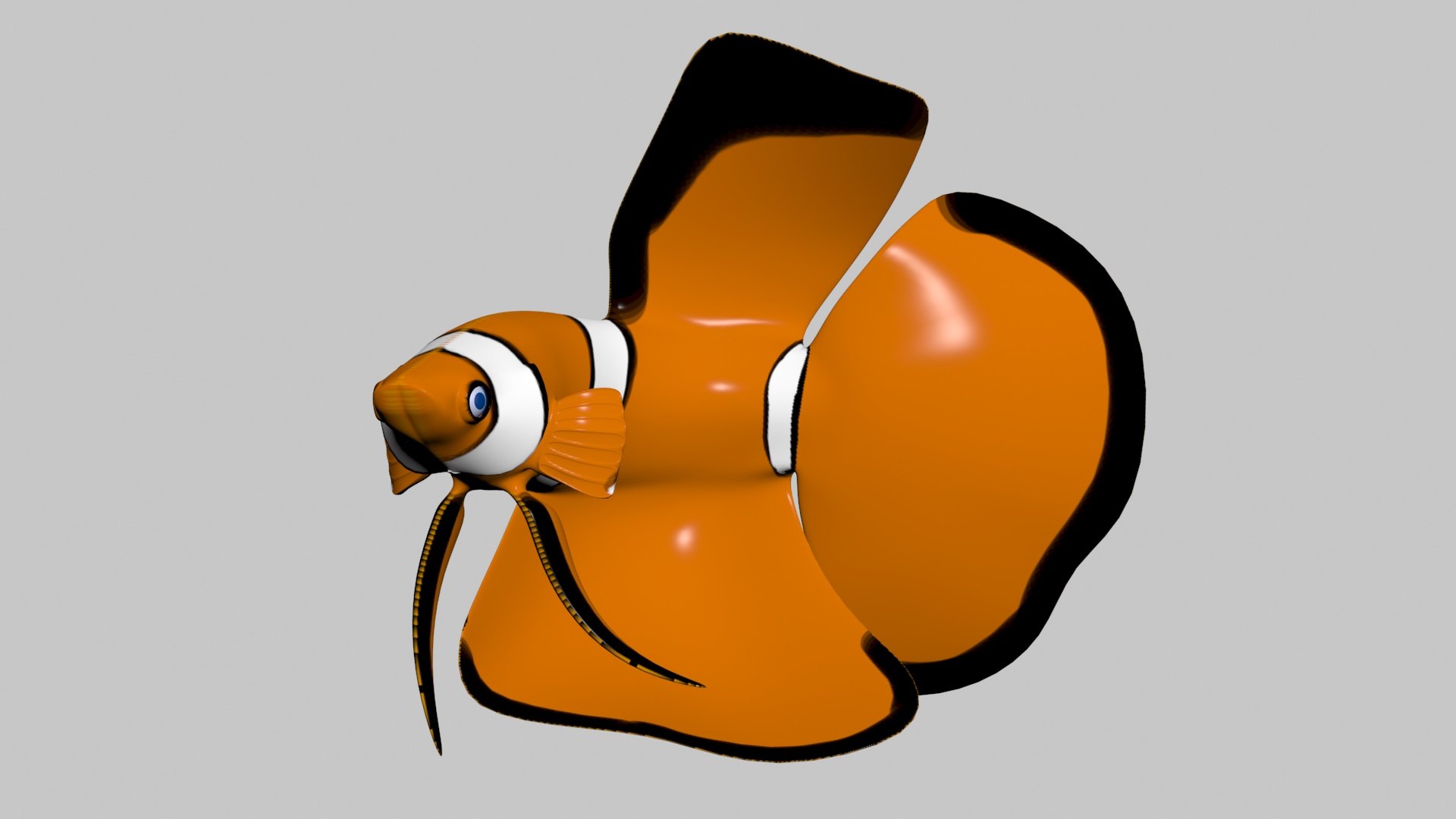 Clown betta fish 3D - TurboSquid 1473408