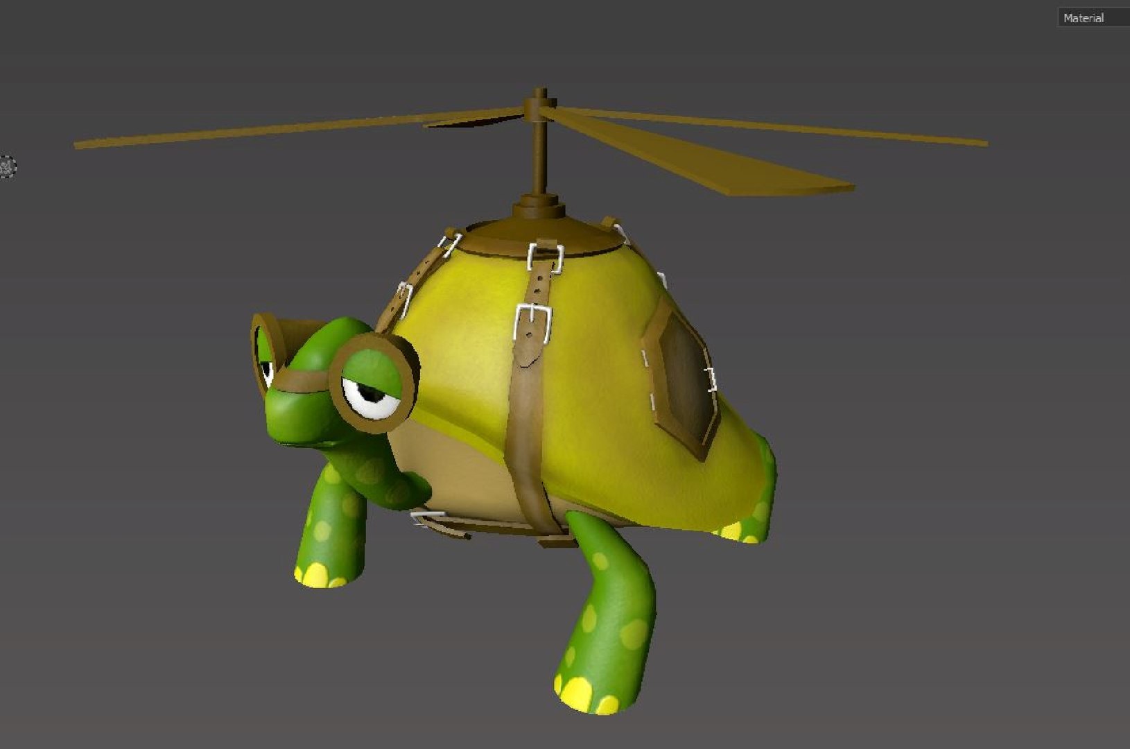 Low Poly Turtle Copter 3D - TurboSquid 2119784