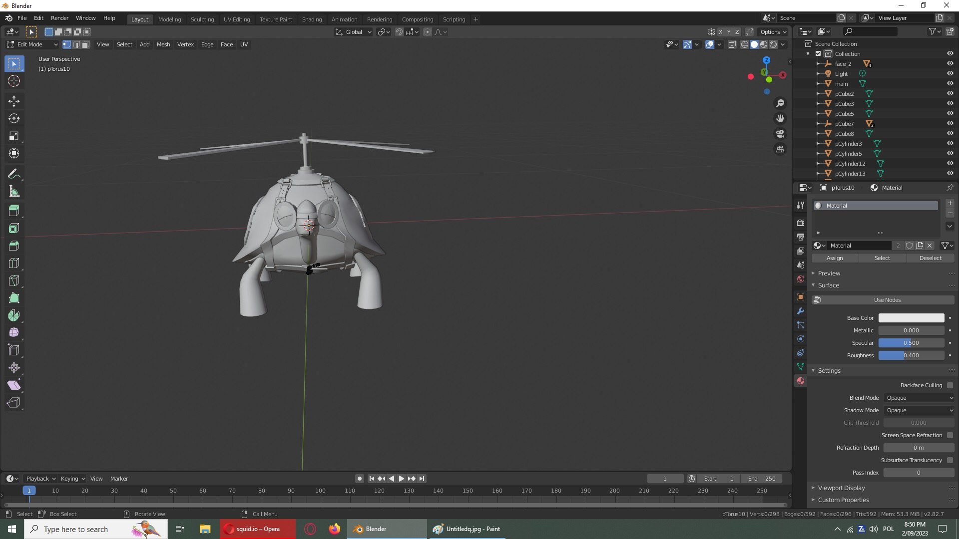 Low Poly Turtle Copter 3D - TurboSquid 2119784
