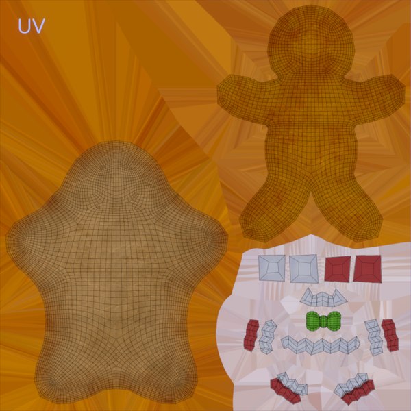 진저브레드맨 3D 모델 - TurboSquid 1811449