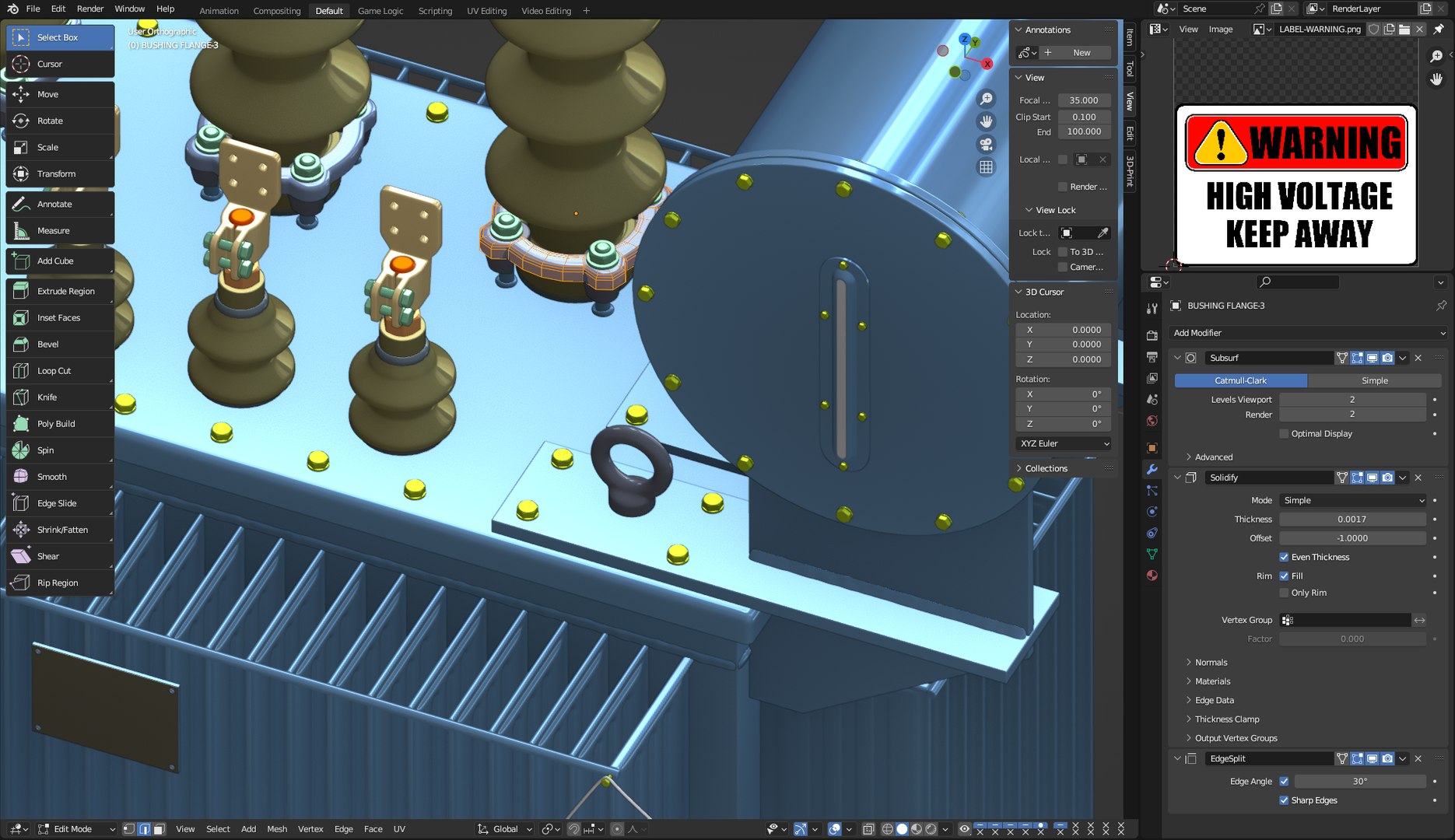 3D High Voltage Power Electrical Industry Transformer - TurboSquid 2218340