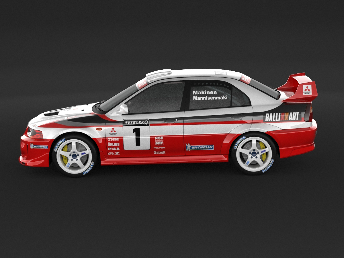 Mitsubishi evolution rally 3D model - TurboSquid 1276719