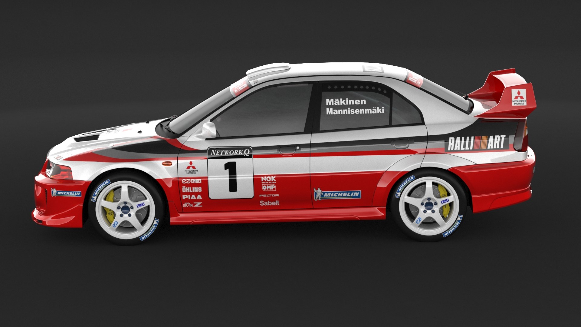 Mitsubishi Evolution Rally 3D Model - TurboSquid 1276719