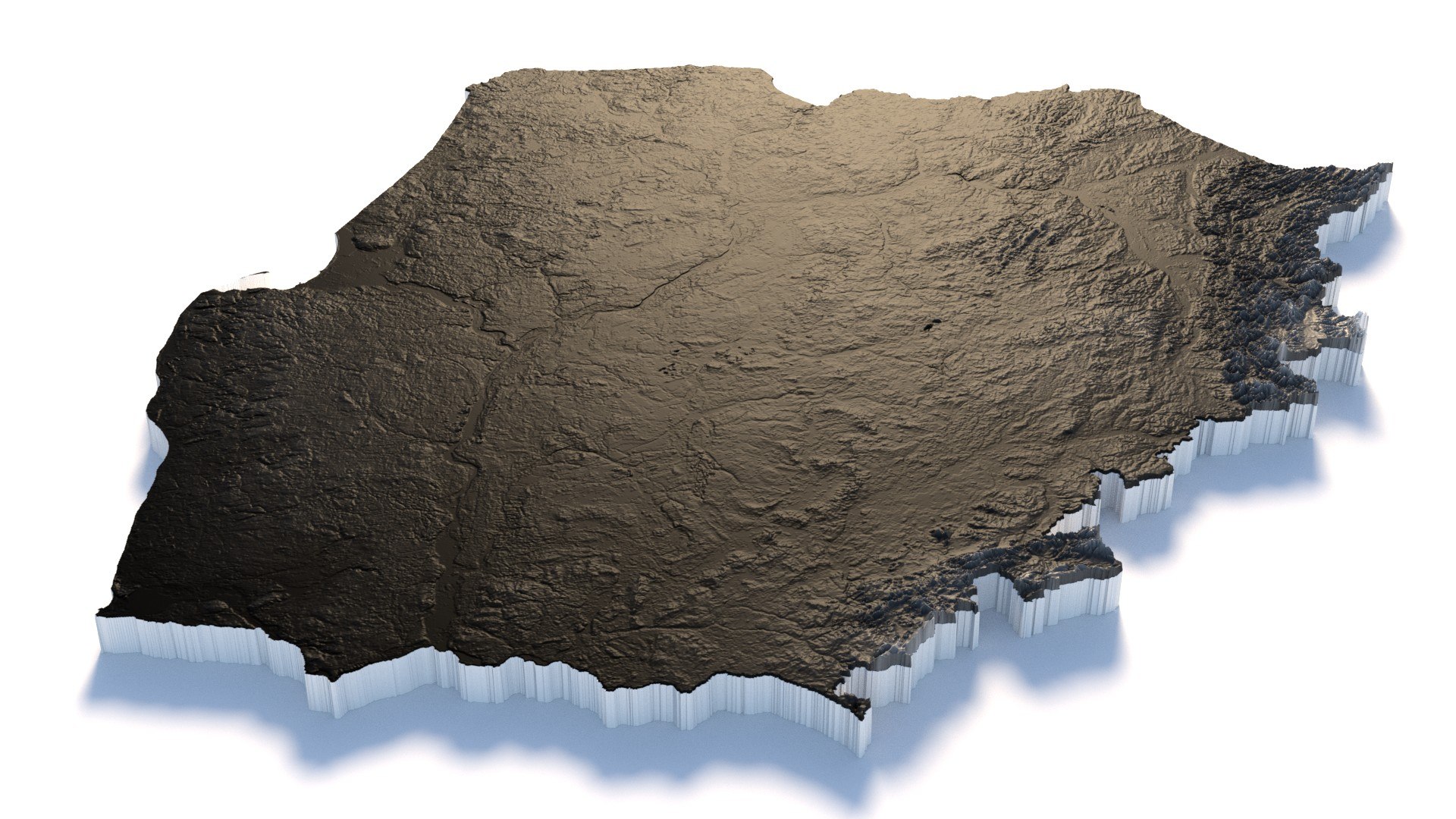 3D Poland Polska Terrain Map - TurboSquid 2336671