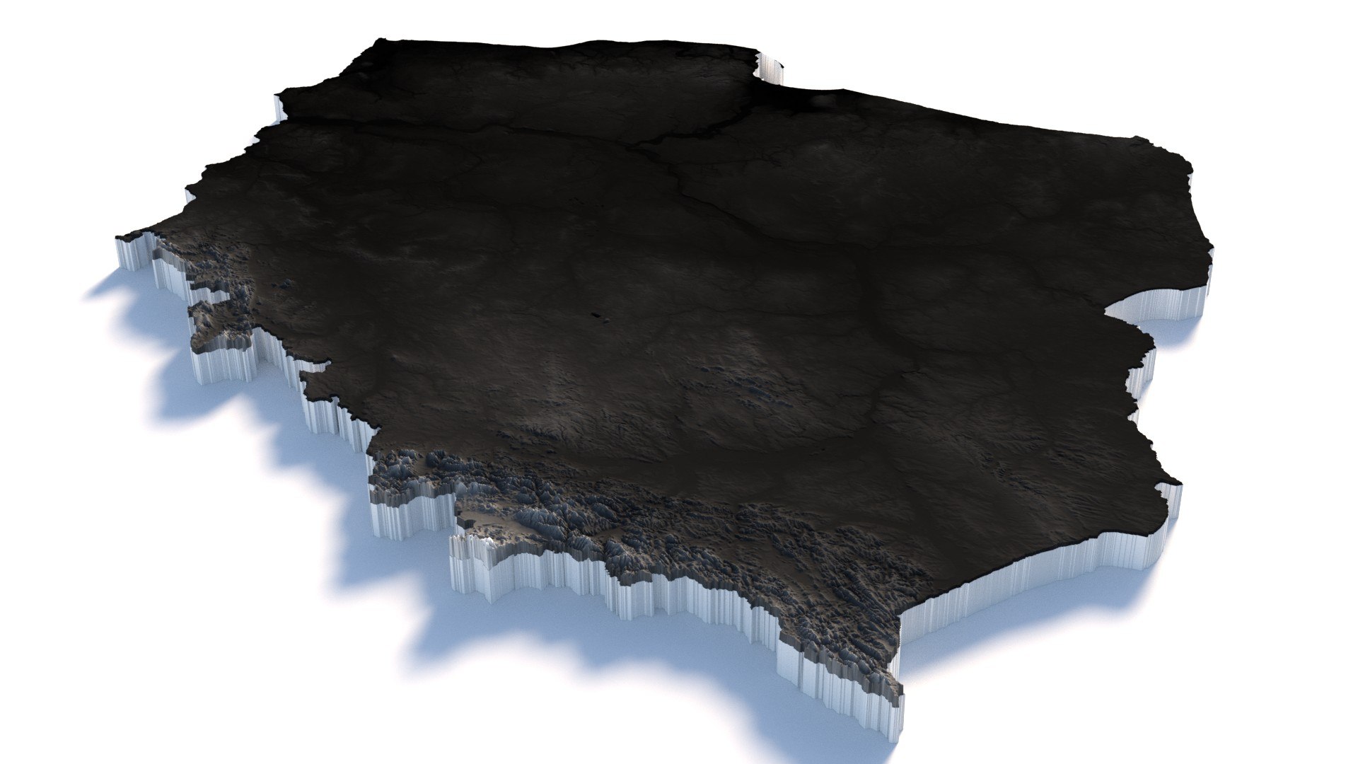 3D Poland Polska Terrain Map - TurboSquid 2336671