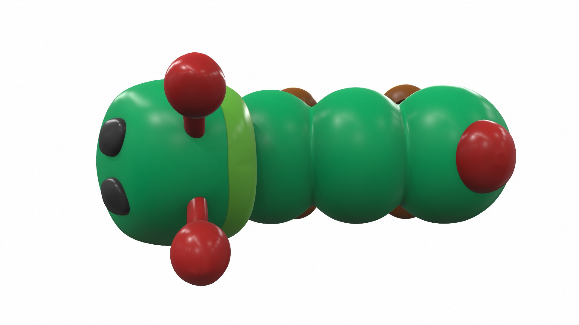 Plastic Baby Toy Caterpillar 3D Model - TurboSquid 2108904
