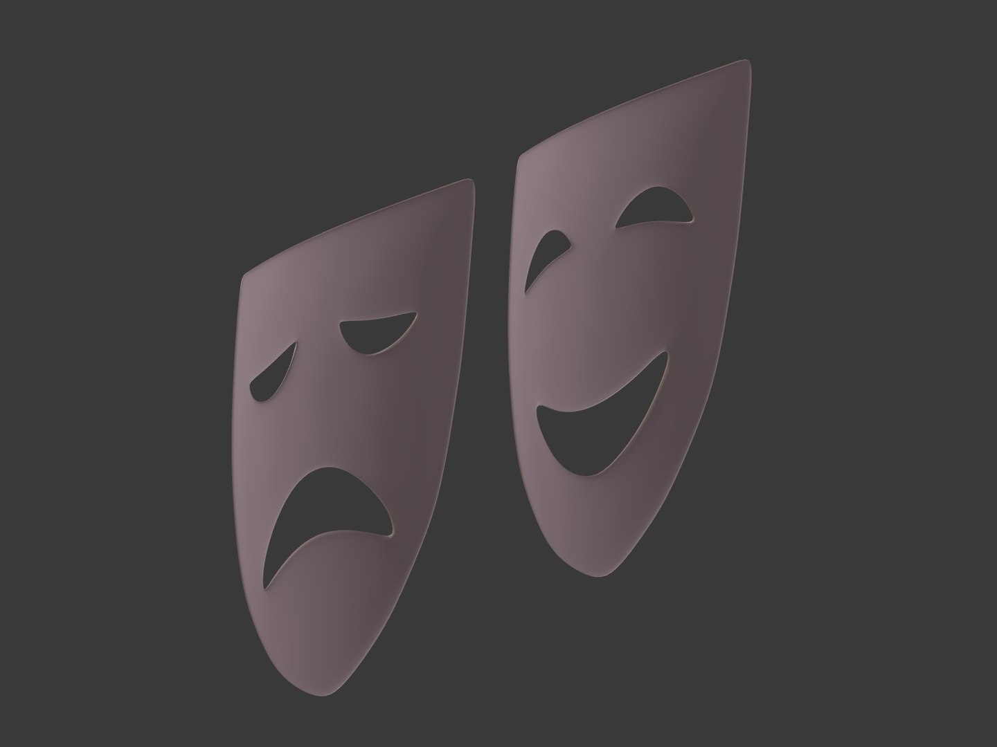 3D Theater Mask - TurboSquid 1319787