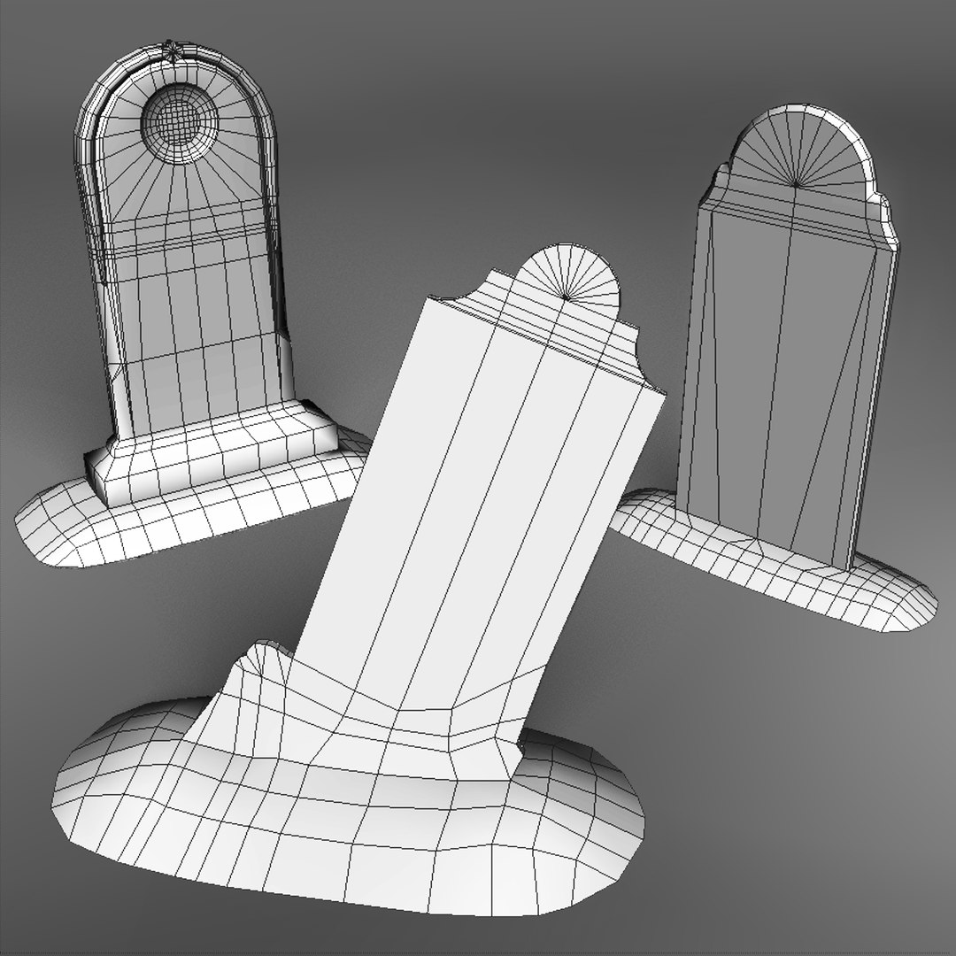 gravestones cemetery obj