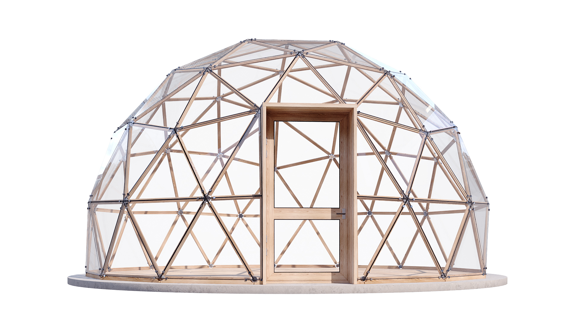 Glass Geodesic Dome V3 3D Model - TurboSquid 2328587