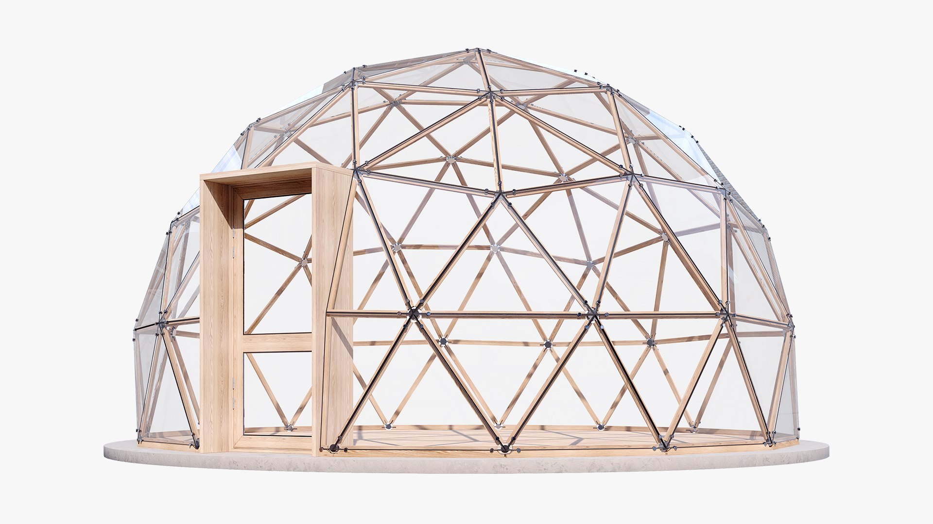 Glass Geodesic Dome V3 3D Model - TurboSquid 2328587