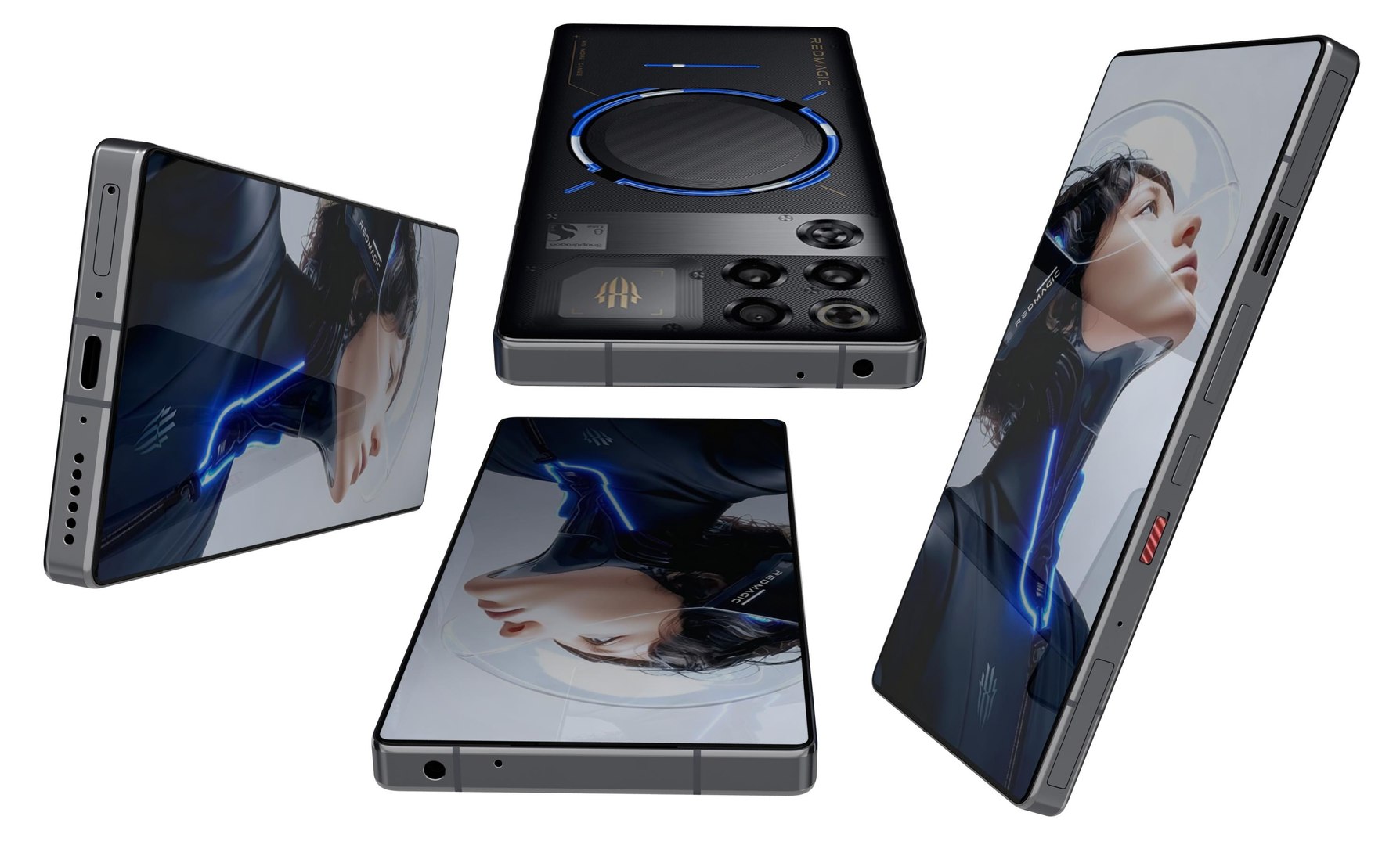 3D ZTE Nubia RedMagic 11 Pro Plus Black - TurboSquid 2493633