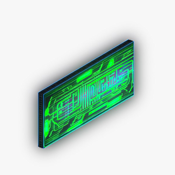 Sci-Fi Sci Fi Cyberpunk City Neon Ad Light Board Street 11 3D model ...