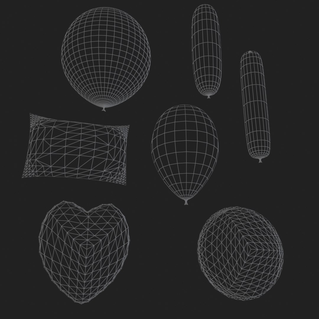 Balloons Ballons 3d Model