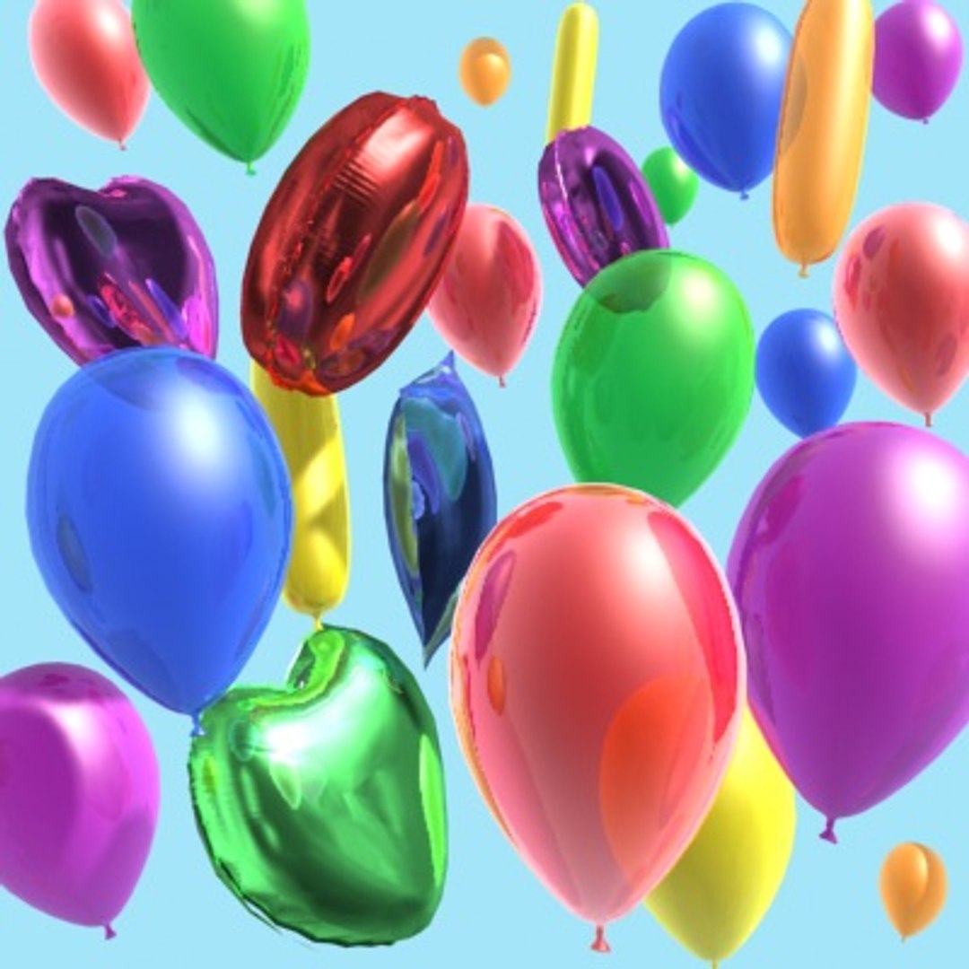 Balloons Ballons 3d Model